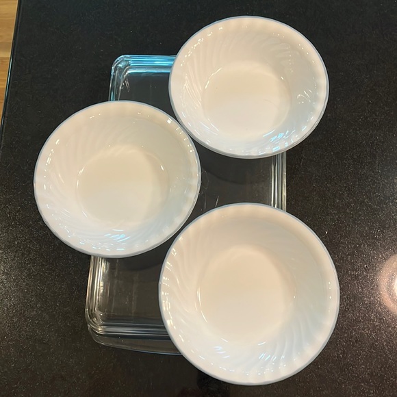 Corelle | Dining | Corelle English Meadow Swirl Soup Cereal Bowls ...